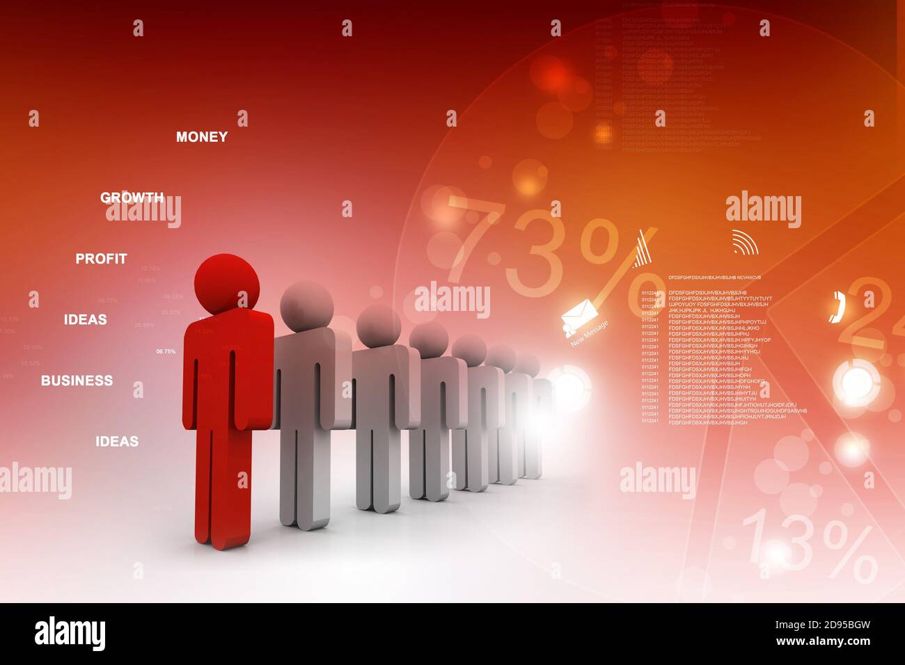 Concept of leader with business guys Stock Photo - Alamy