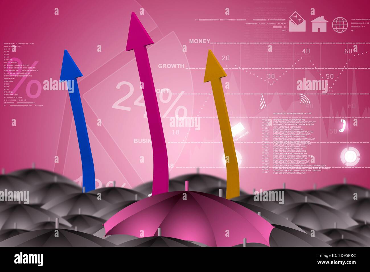 V shape graph hi-res stock photography and images - Alamy