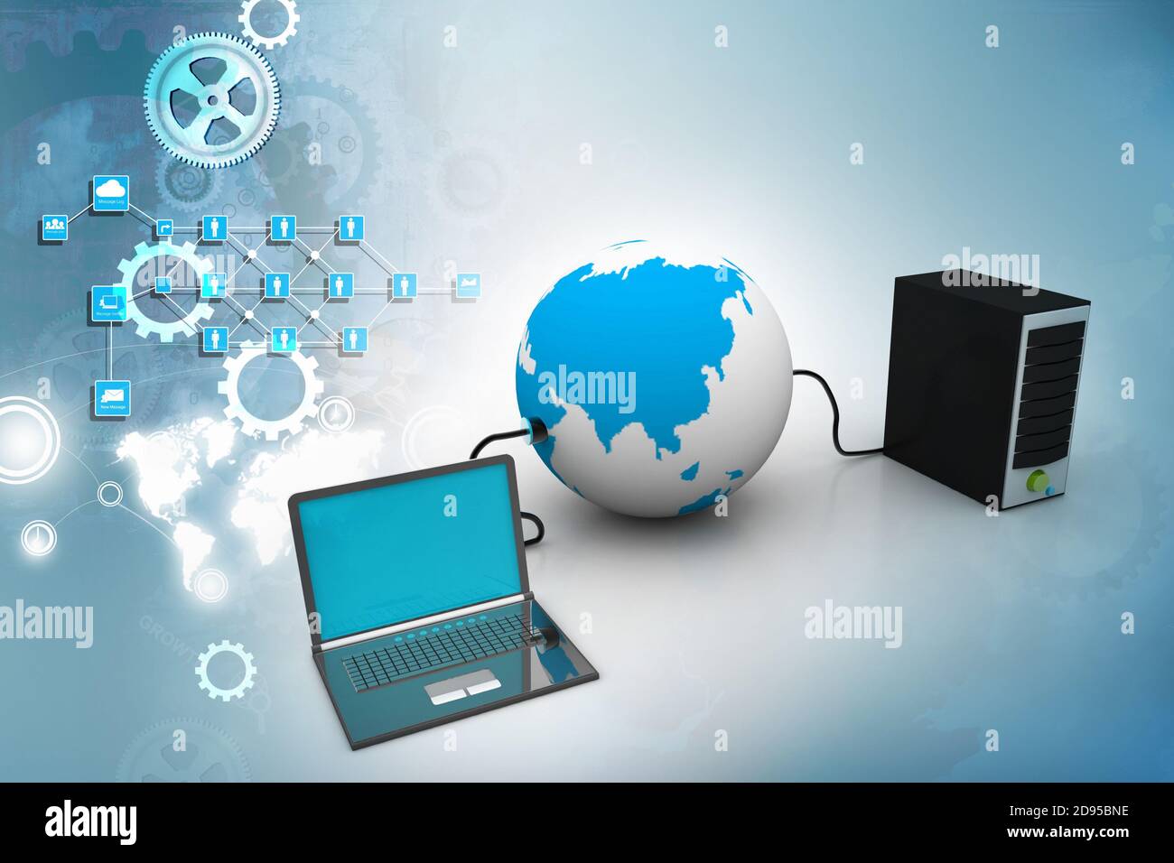 Global computer network Stock Photo - Alamy