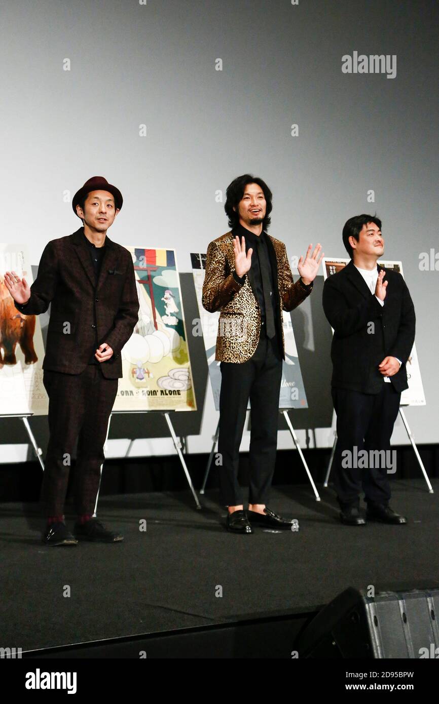 November 3, 2020, Tokyo, Japan: (L to R) Actors Kankuro Kudo, Munetaka ...