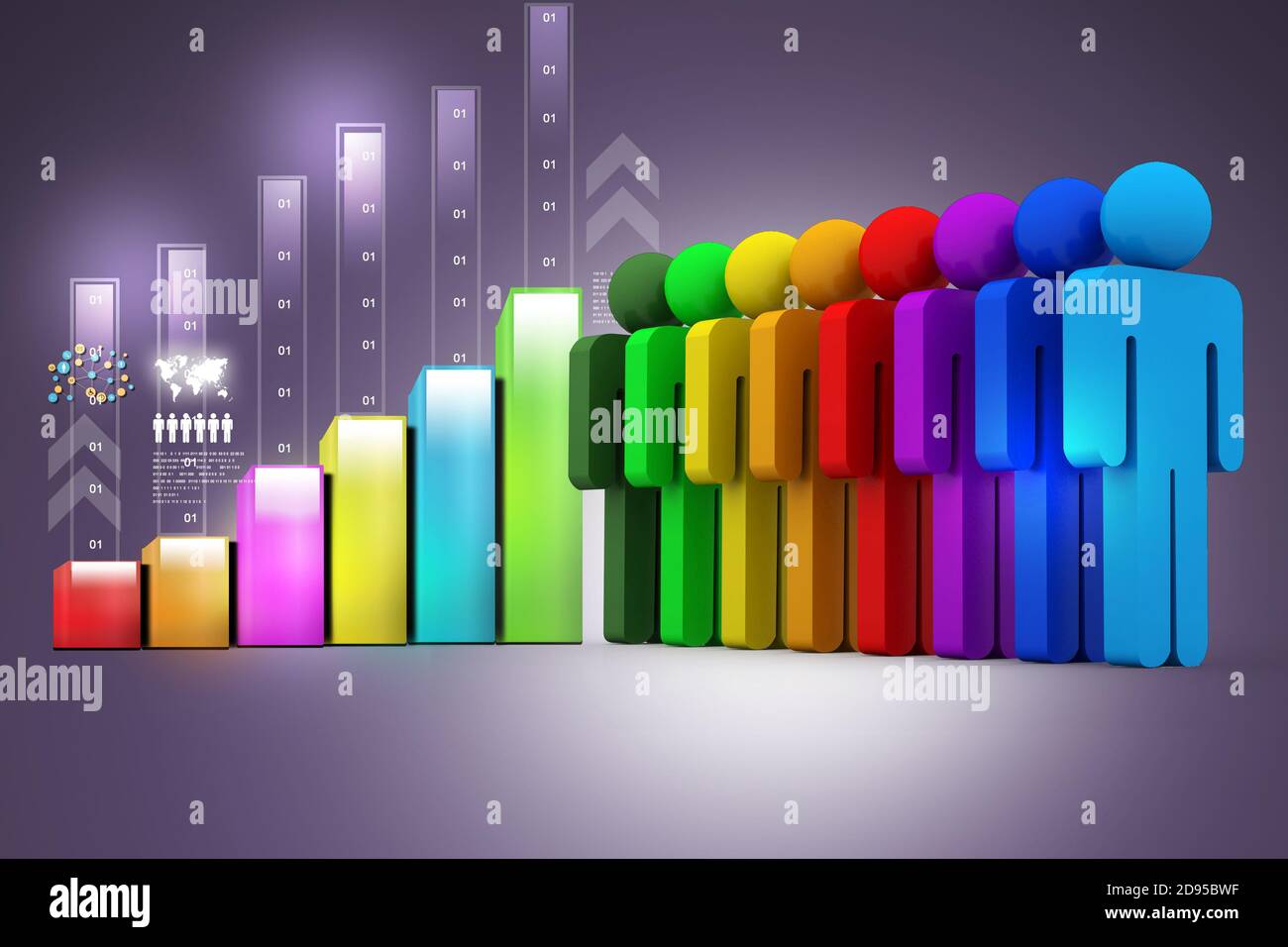 Group of people in line Stock Photo - Alamy