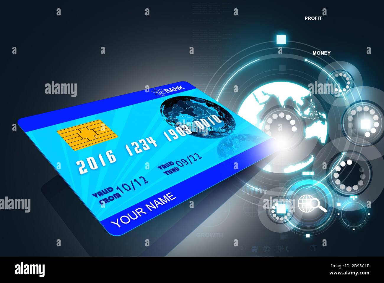 3d multi use ATM CARD Stock Photo - Alamy