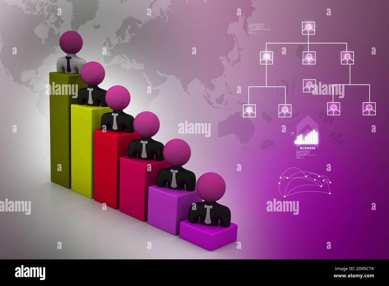 Business people, graph Stock Photo - Alamy