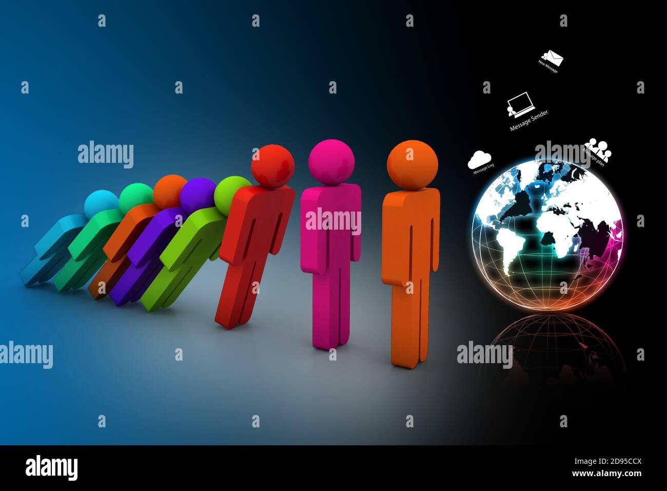 Concept of safety with strong leader Stock Photo - Alamy