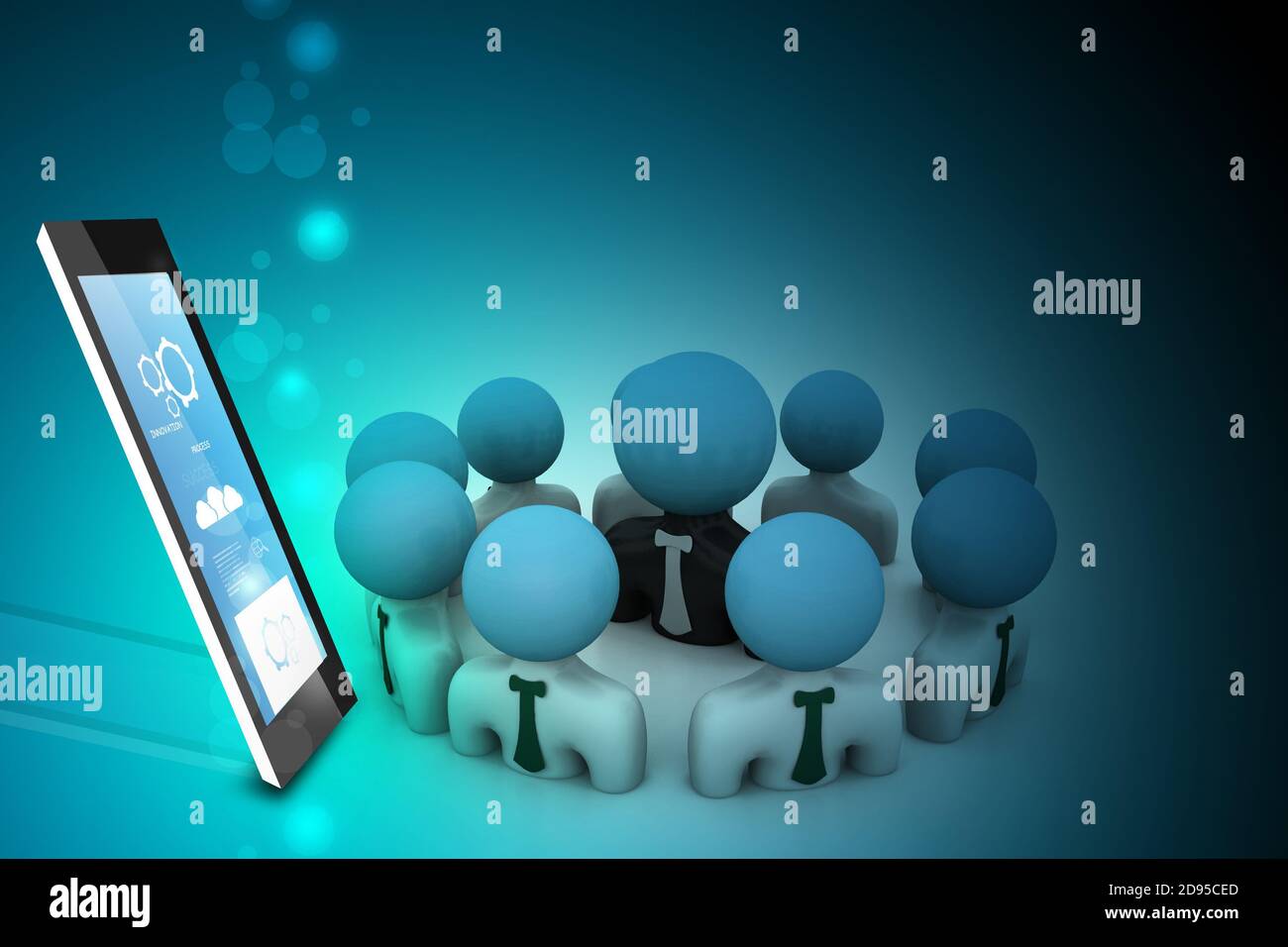 Business group with leader Stock Photo - Alamy