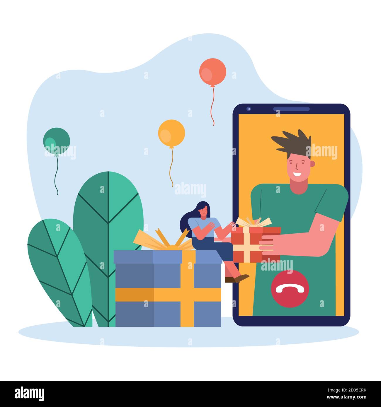 Floating boxes Stock Vector Images - Alamy