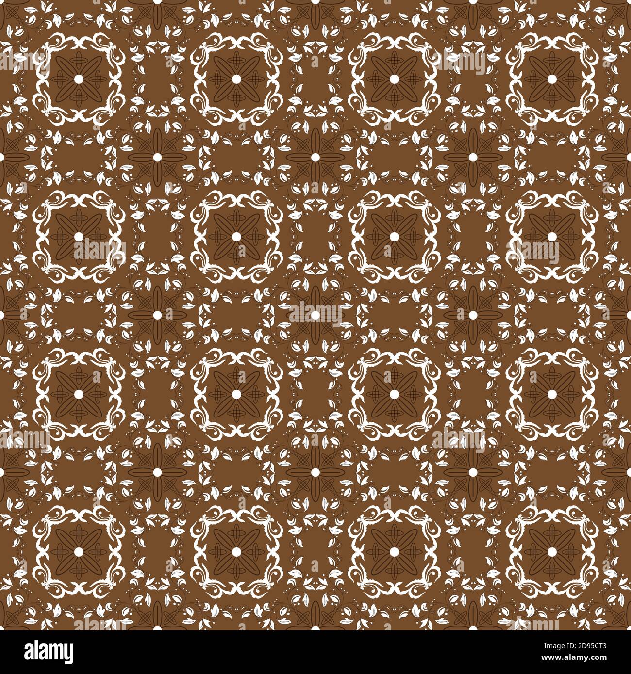 Seamless Javanese batik pattern with smooth brown color concept Stock ...