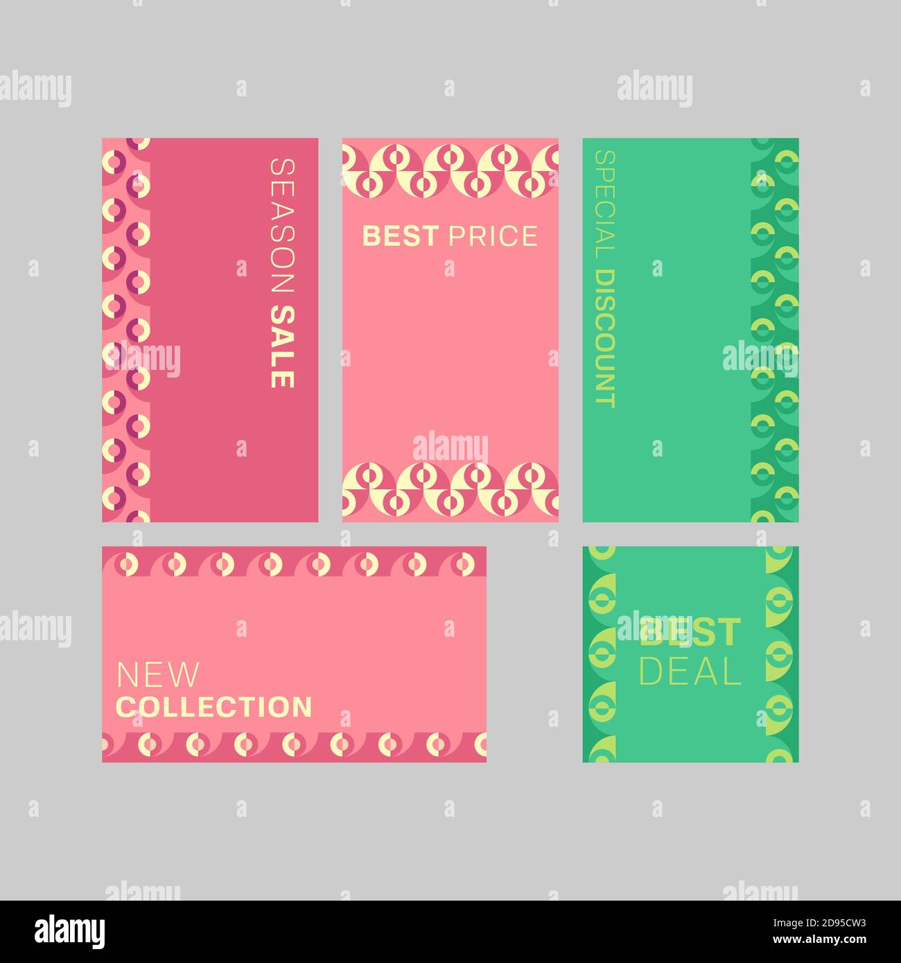 Modern decorative vector frames. Editable design templates for web ...