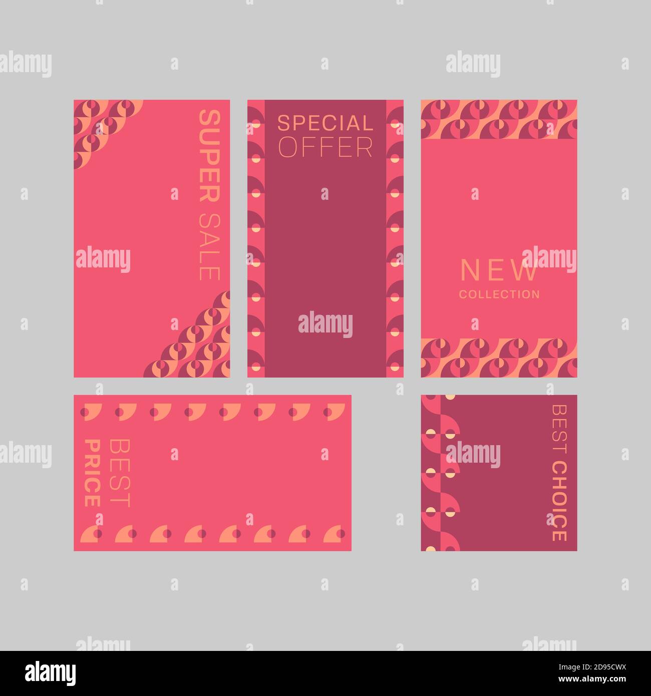 Modern decorative vector frames. Editable design templates for web ...