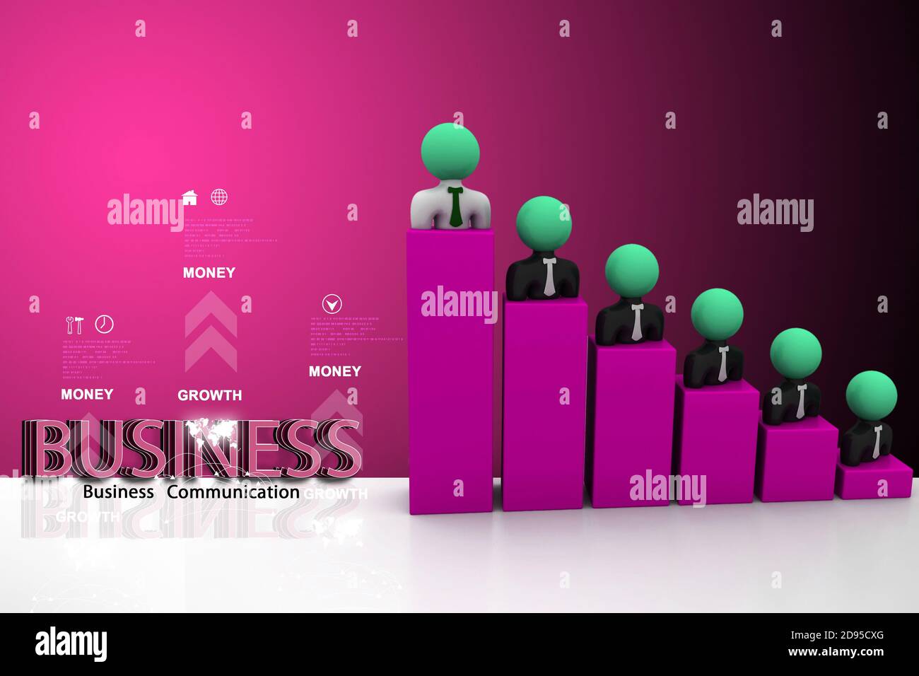 Business people, graph Stock Photo - Alamy