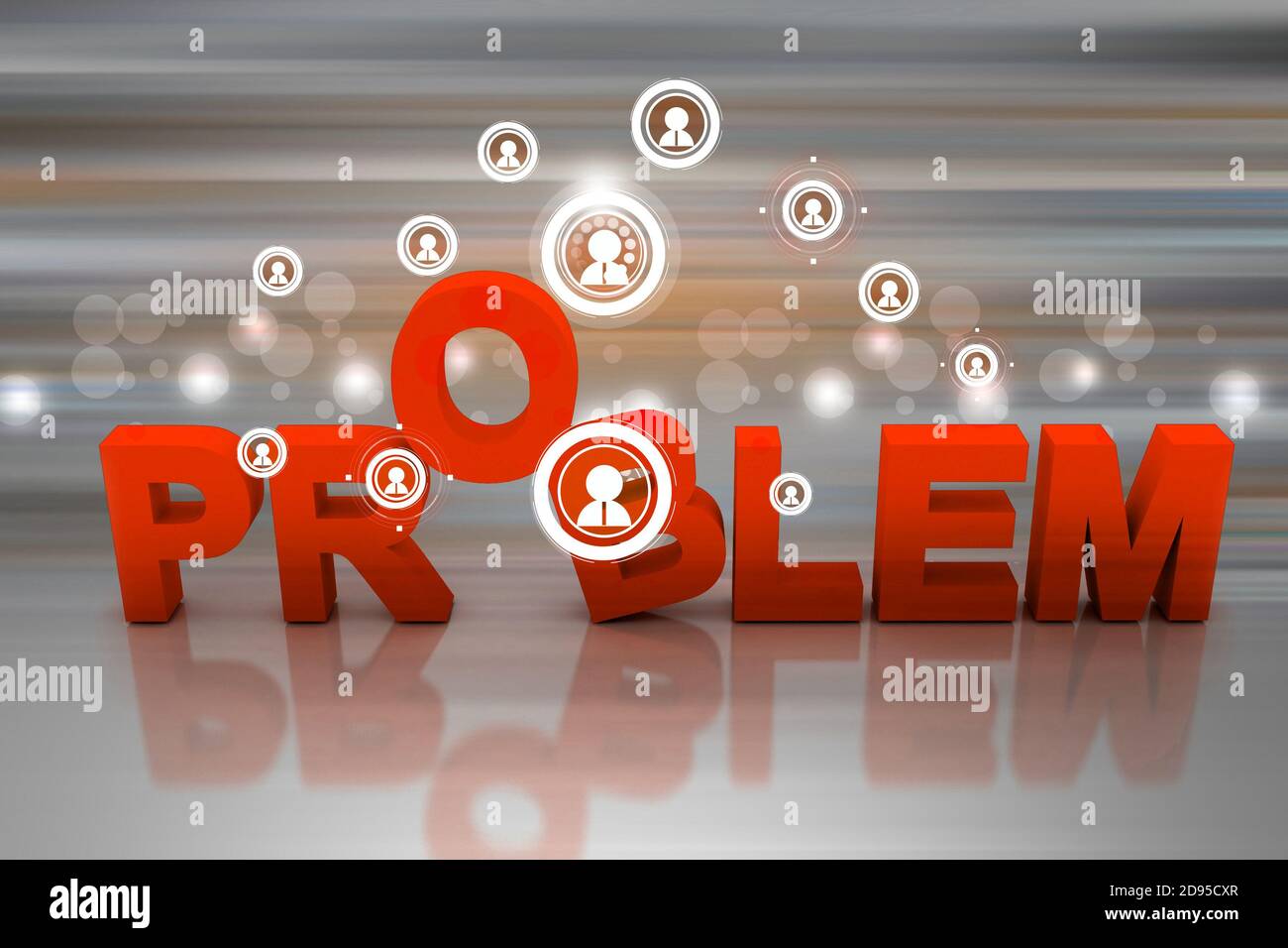 3d muti use problem Stock Photo - Alamy