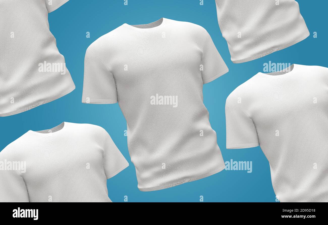 T-Shirt Mockup 3D Rendering Design Stock Photo - Alamy