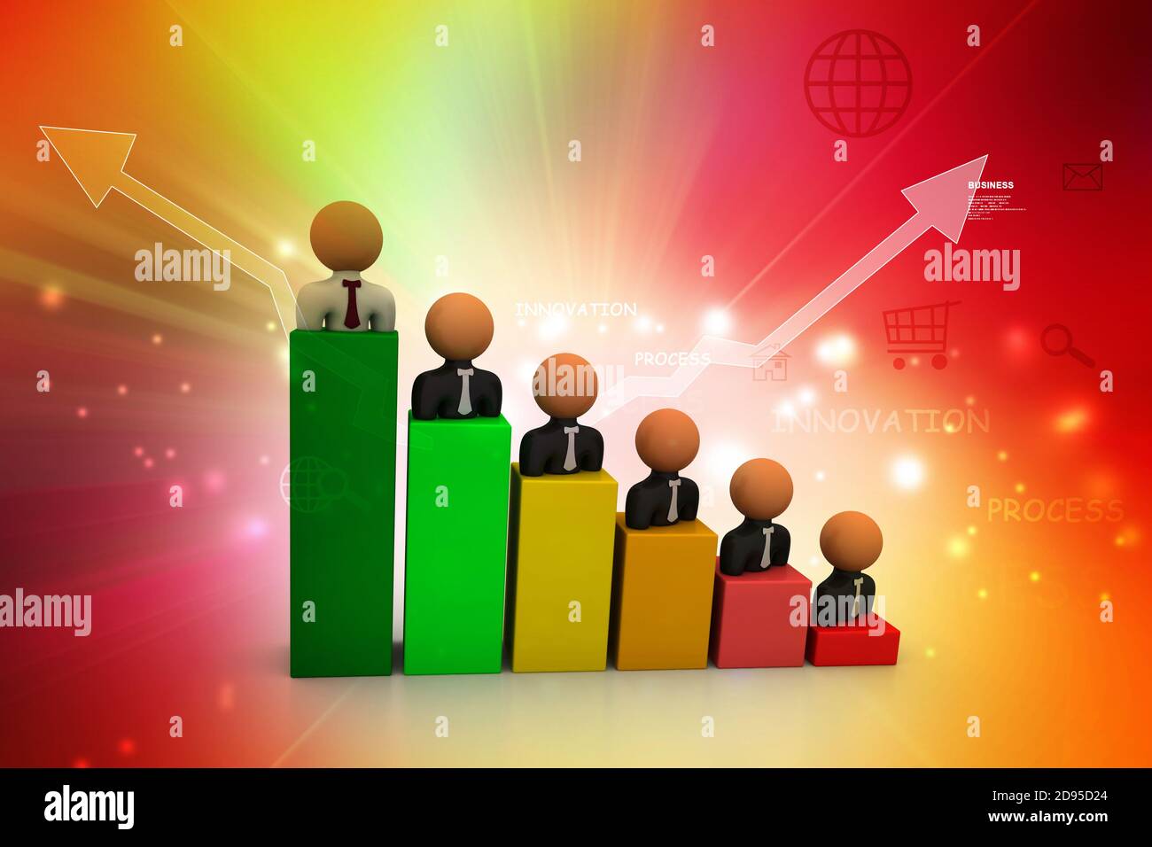 Business people, graph Stock Photo - Alamy