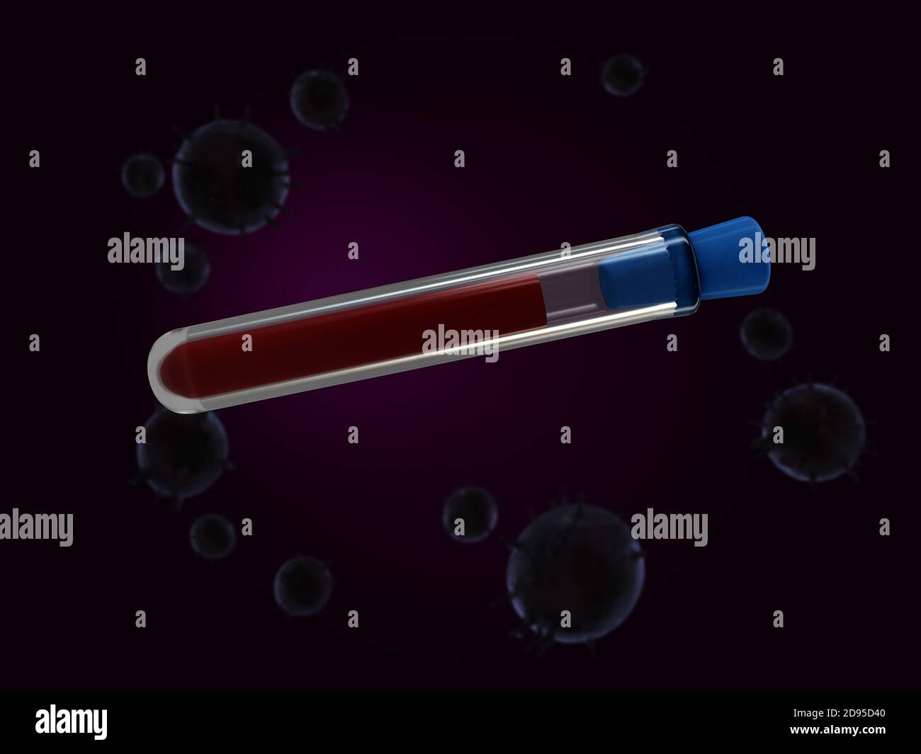 Blood Tests Mockup 3D Rendering Design Stock Photo - Alamy