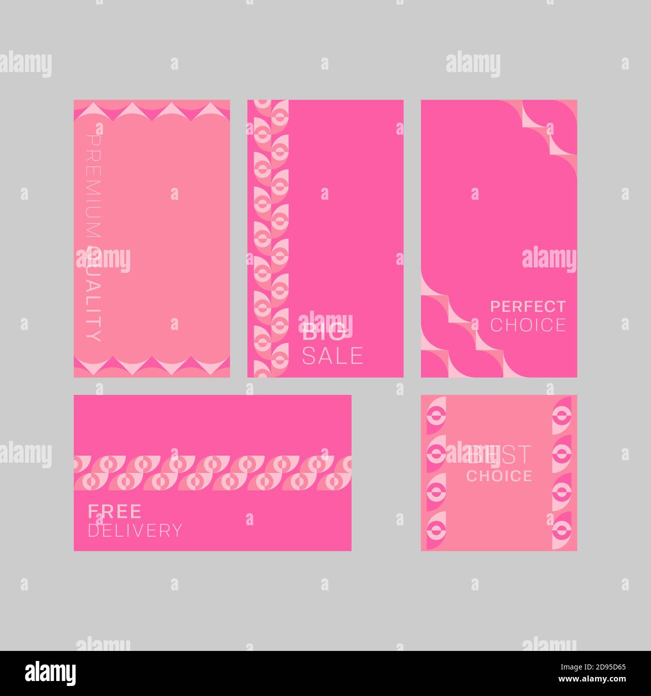 Modern decorative vector frames. Editable design templates for web ...