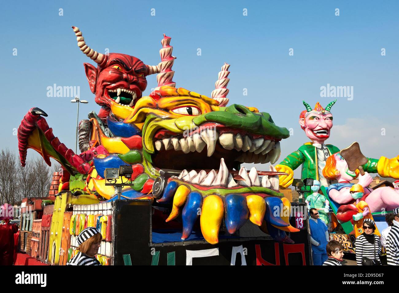ERBUSCO - FEBRUARY 21 : the parade of carnival floats, February 21,2012 ...