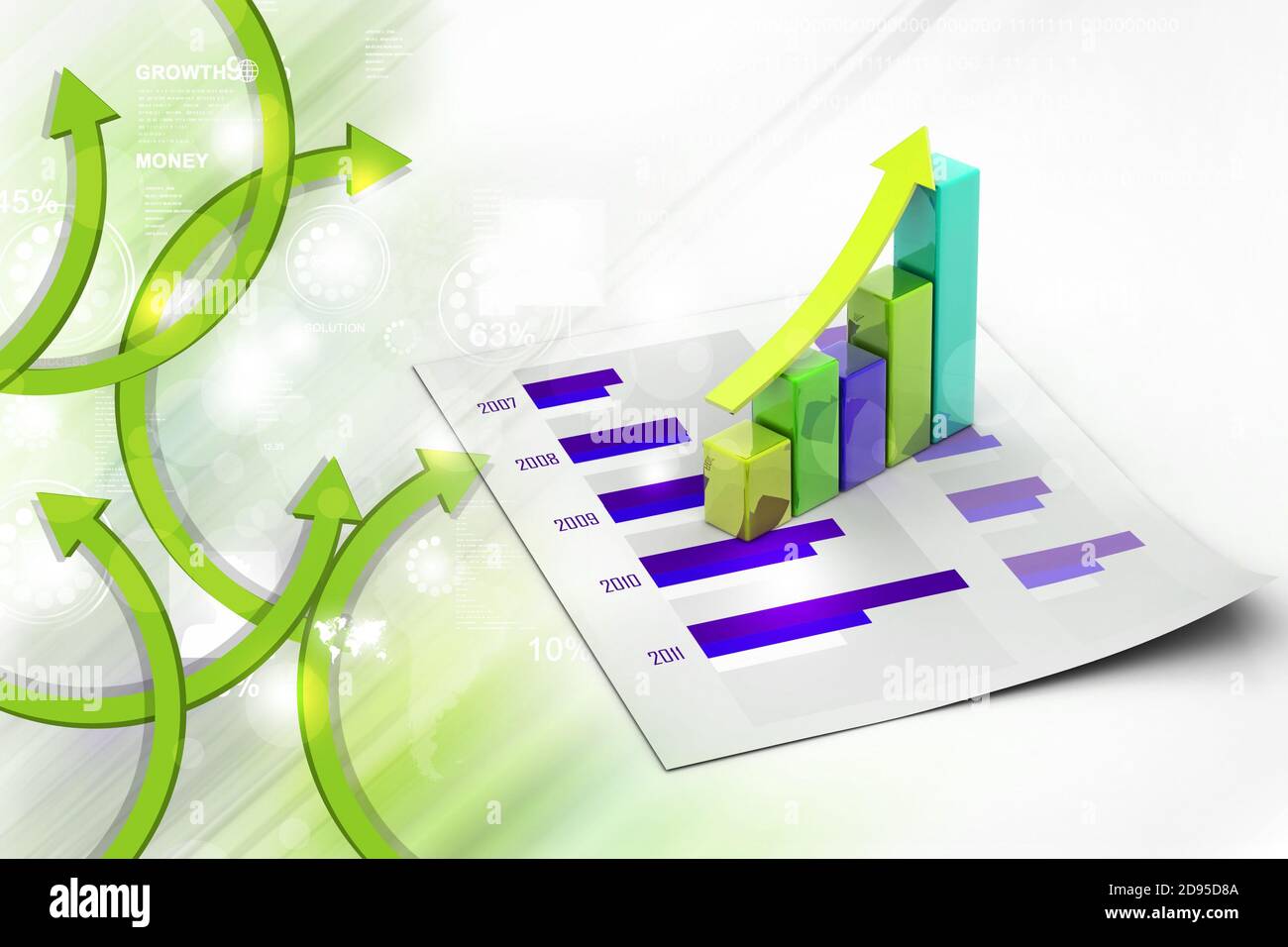 Business growth graph Stock Photo - Alamy