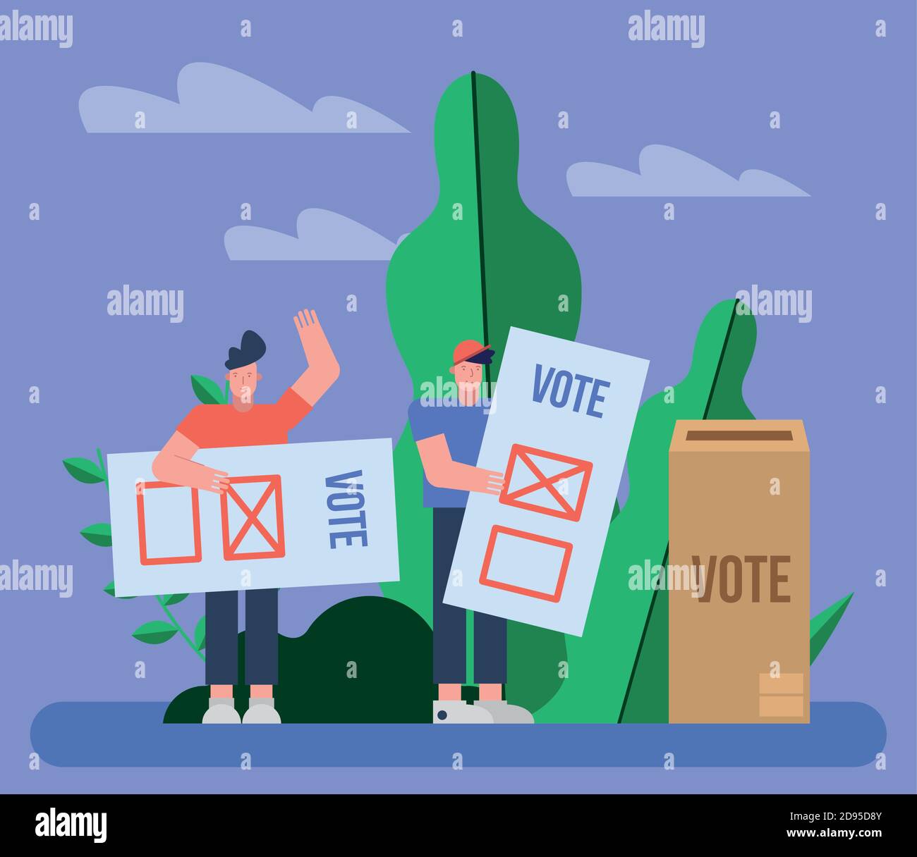 Vote in local elections Stock Vector Images - Alamy