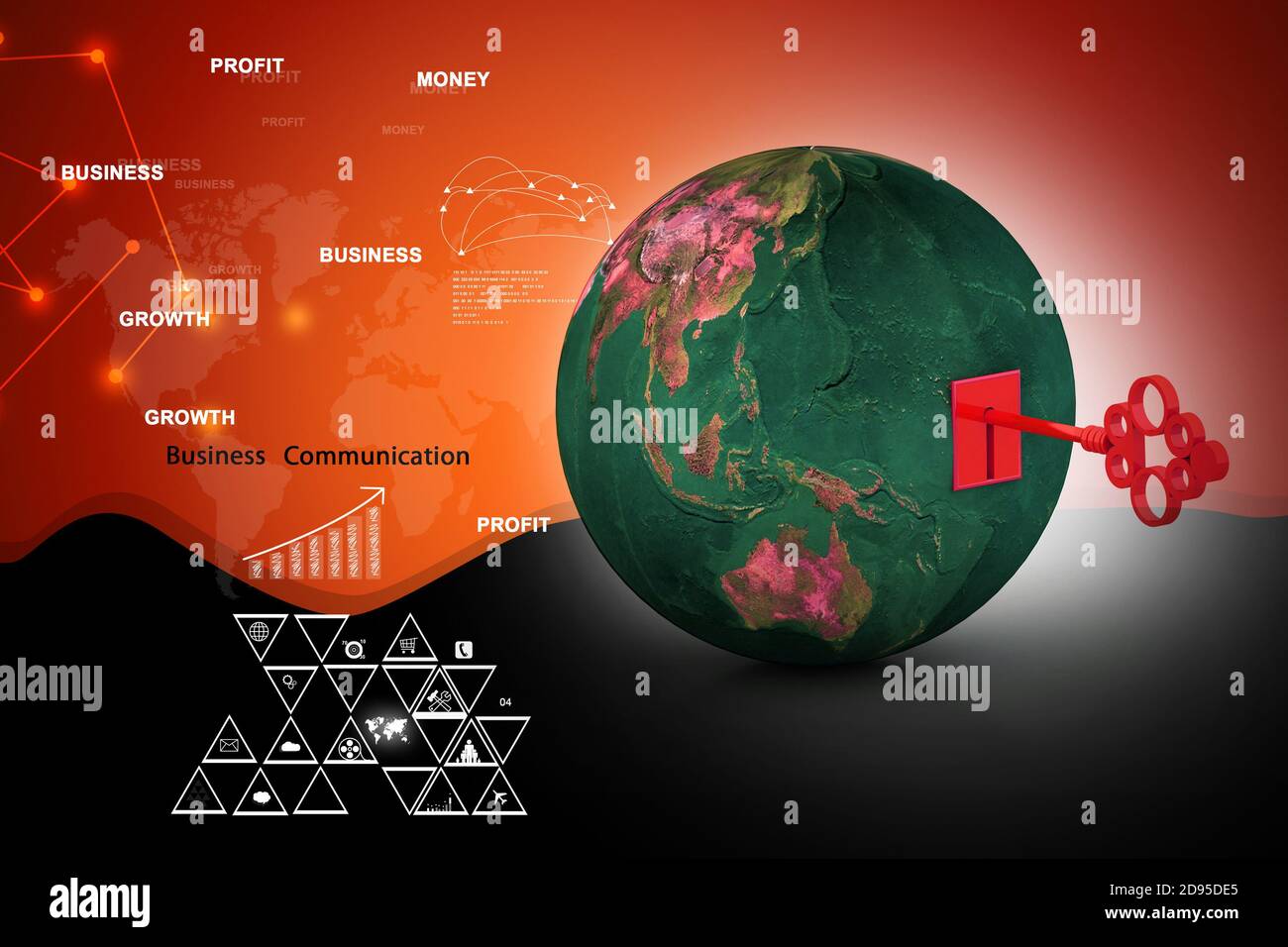 Key of the world Stock Photo - Alamy