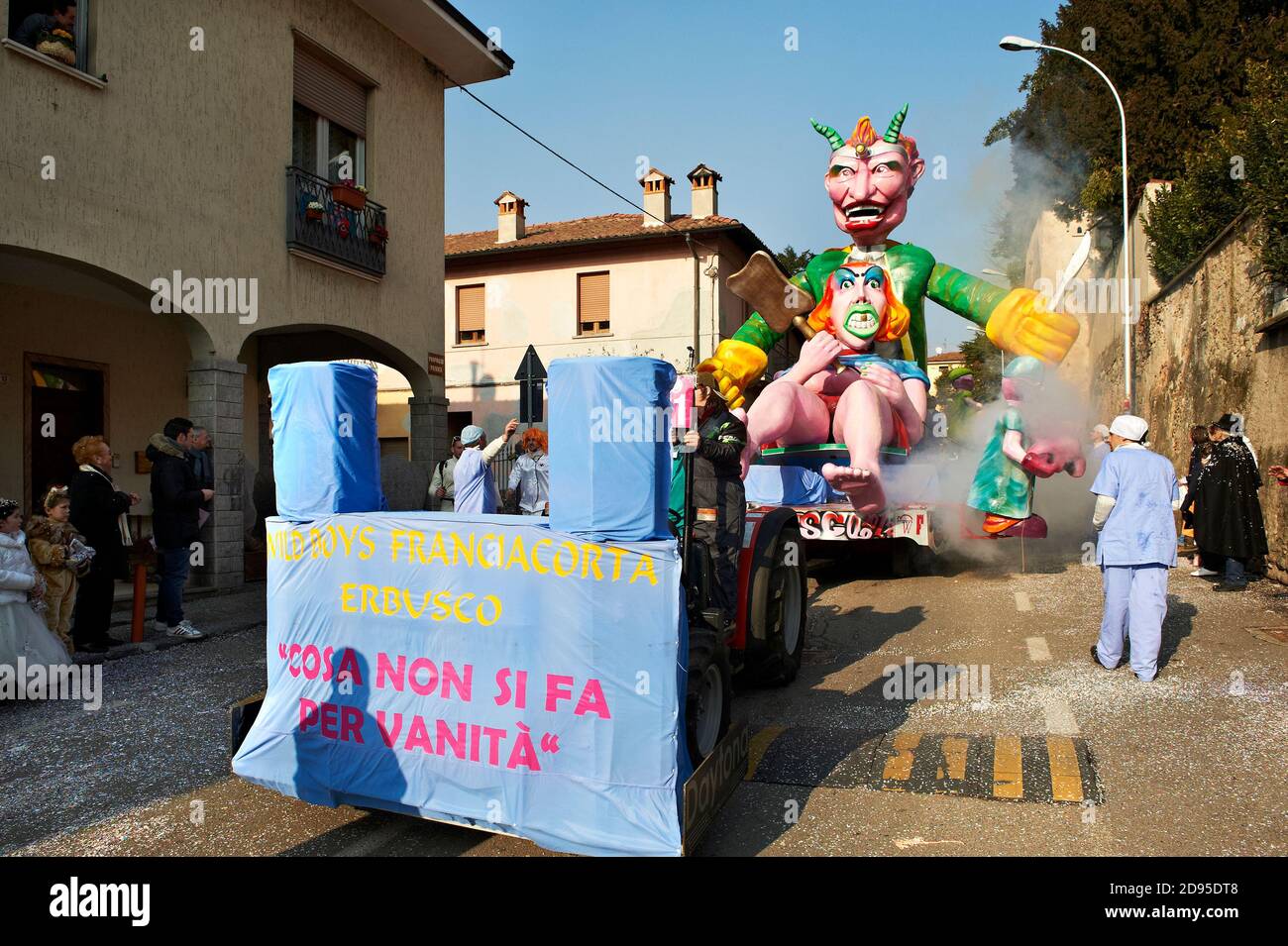 ERBUSCO - FEBRUARY 21 : the parade of carnival floats, February 21,2012 ...