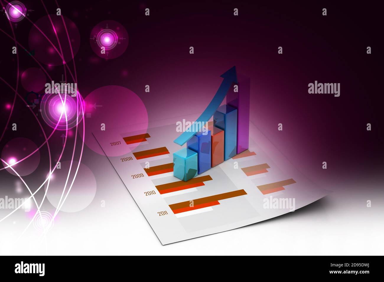 Business growth graph Stock Photo - Alamy