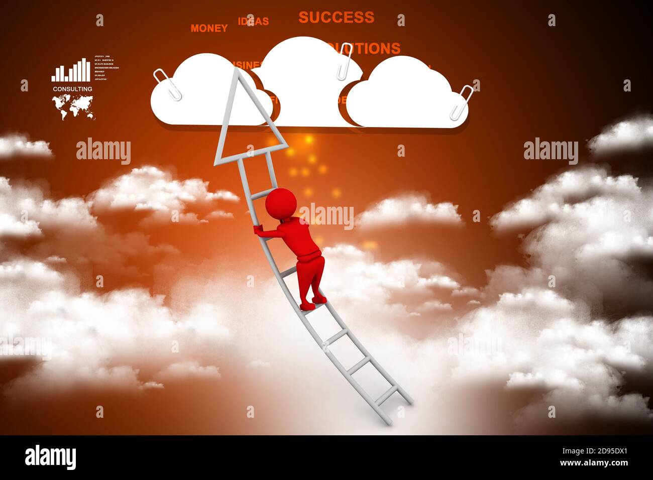 Ladder of success Stock Photo - Alamy