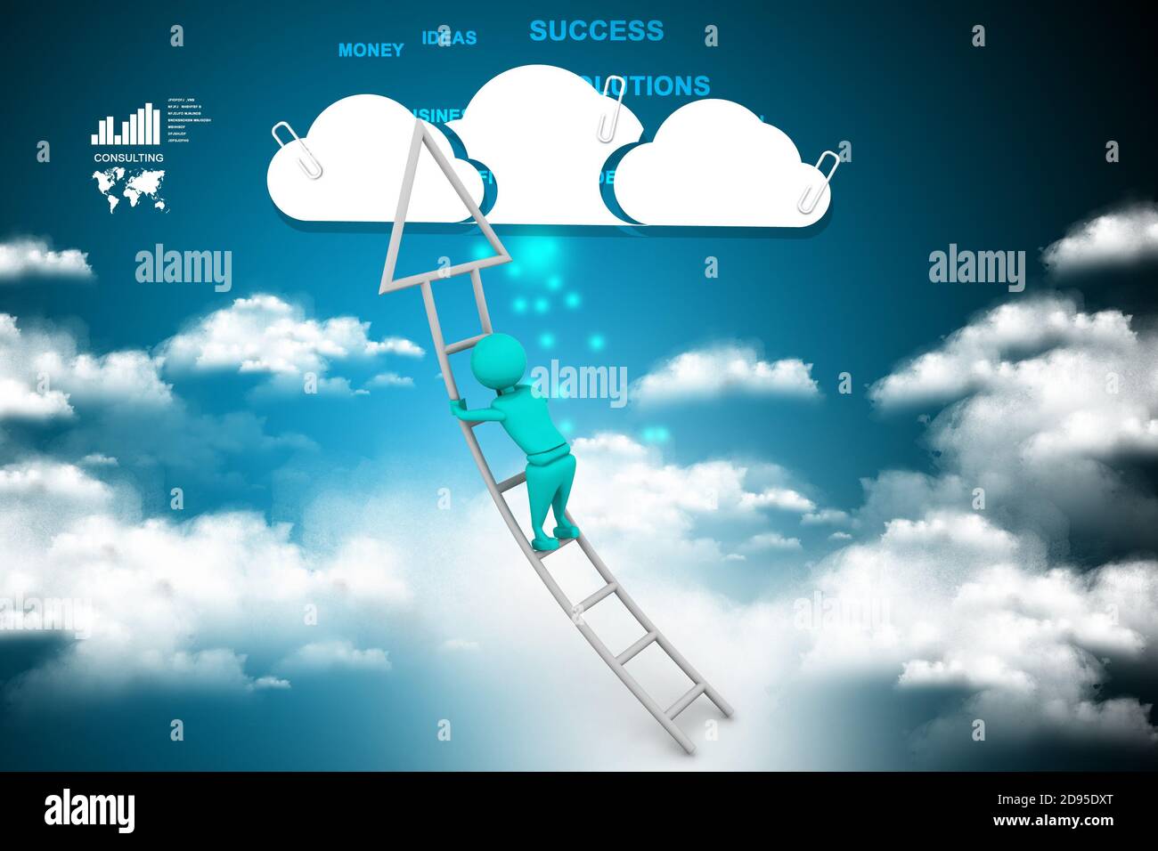 Ladder of success Stock Photo - Alamy