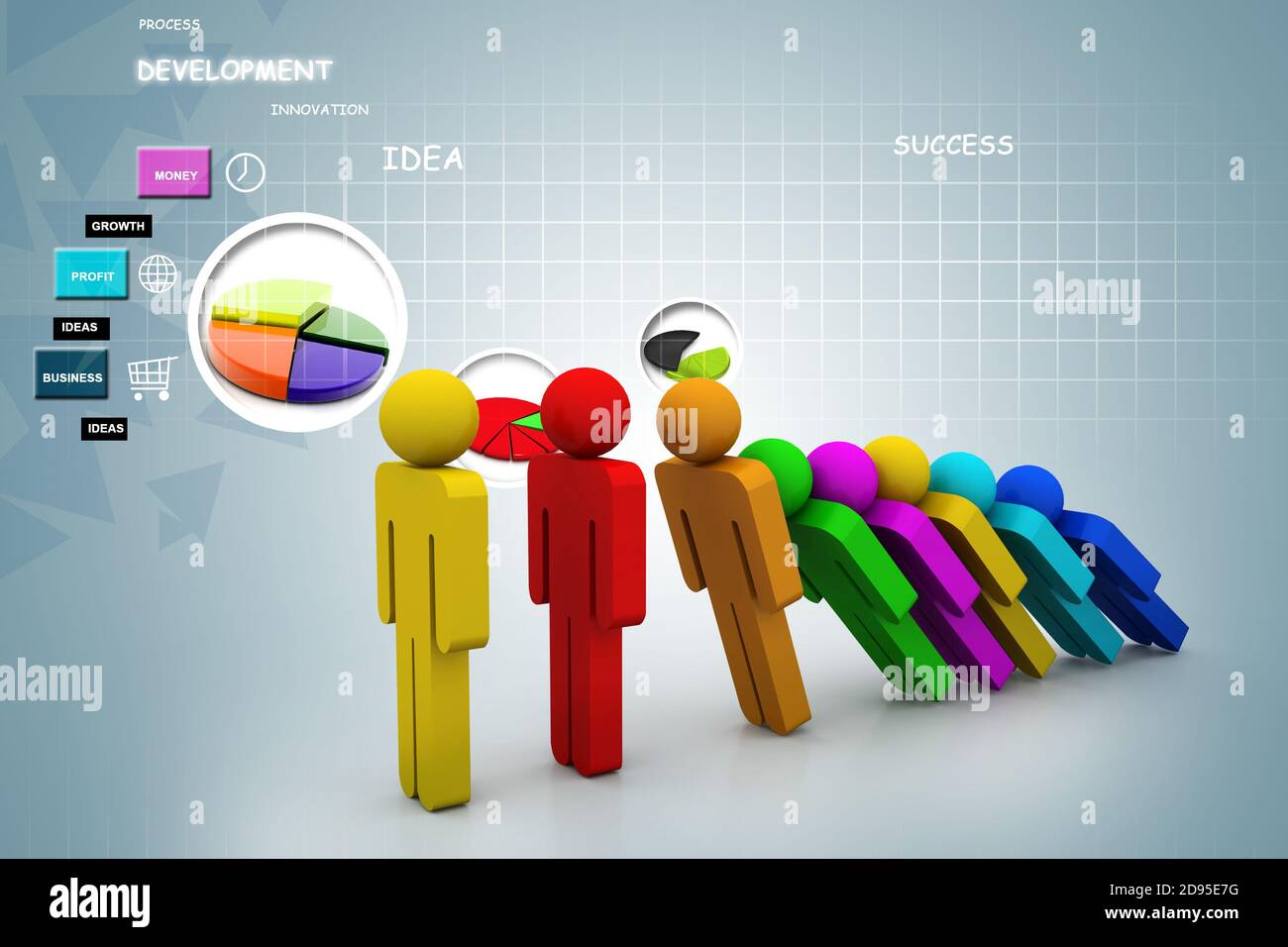 Concept of safety with strong leader Stock Photo - Alamy