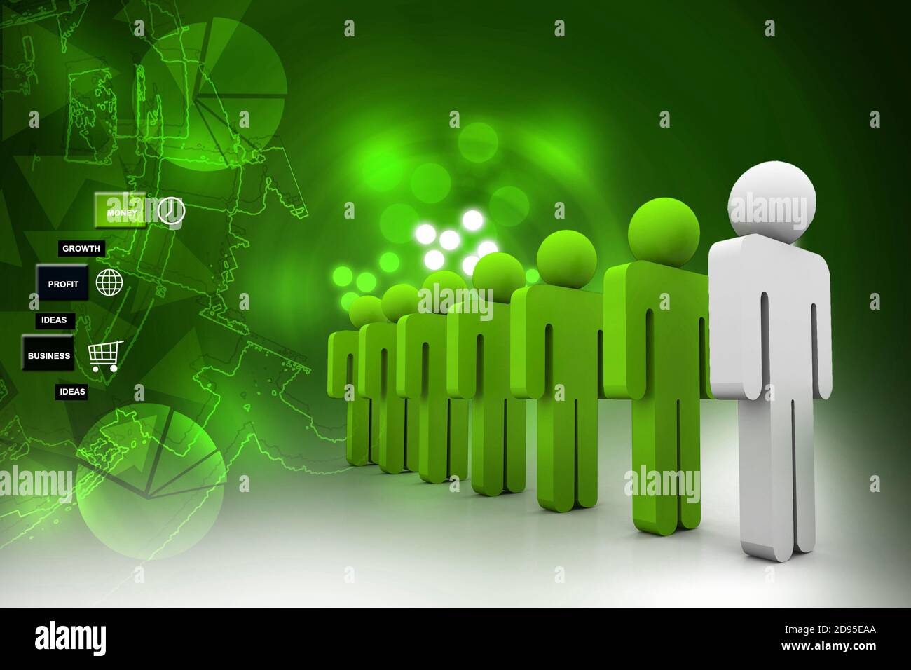 Concept of leader with business guys Stock Photo - Alamy