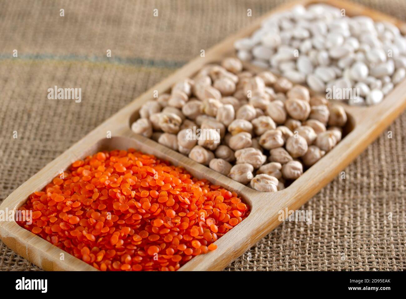 cereals, red lentils, chickpea and beans Stock Photo - Alamy