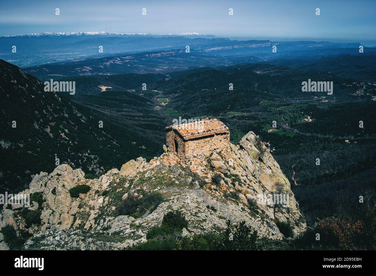 Little house on snowy mountains hi-res stock photography and images - Alamy