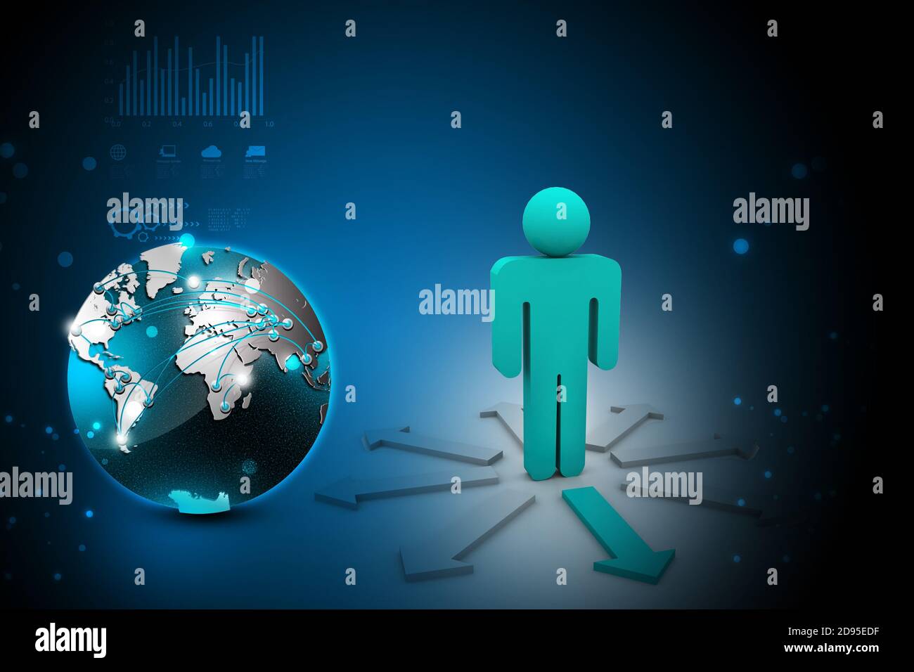 Selecting the right direction Stock Photo - Alamy