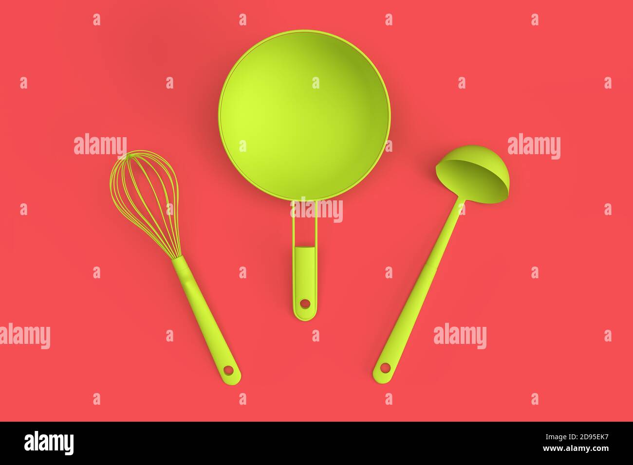 Minimalistic composition with kitchen utensils Stock Photo - Alamy