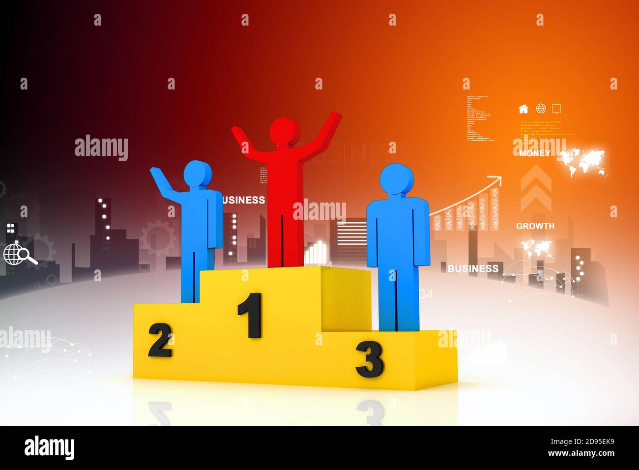 3D multi-use winner Stock Photo - Alamy