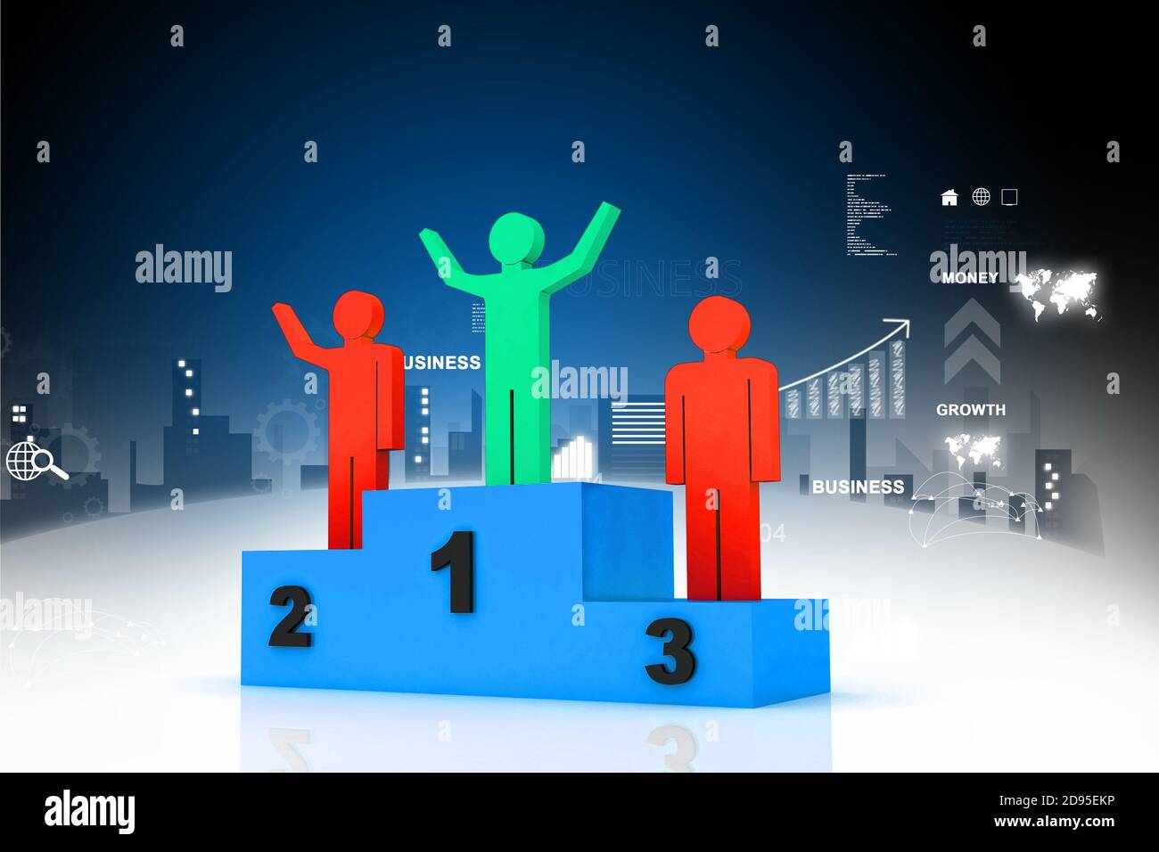 3D multi-use winner Stock Photo - Alamy