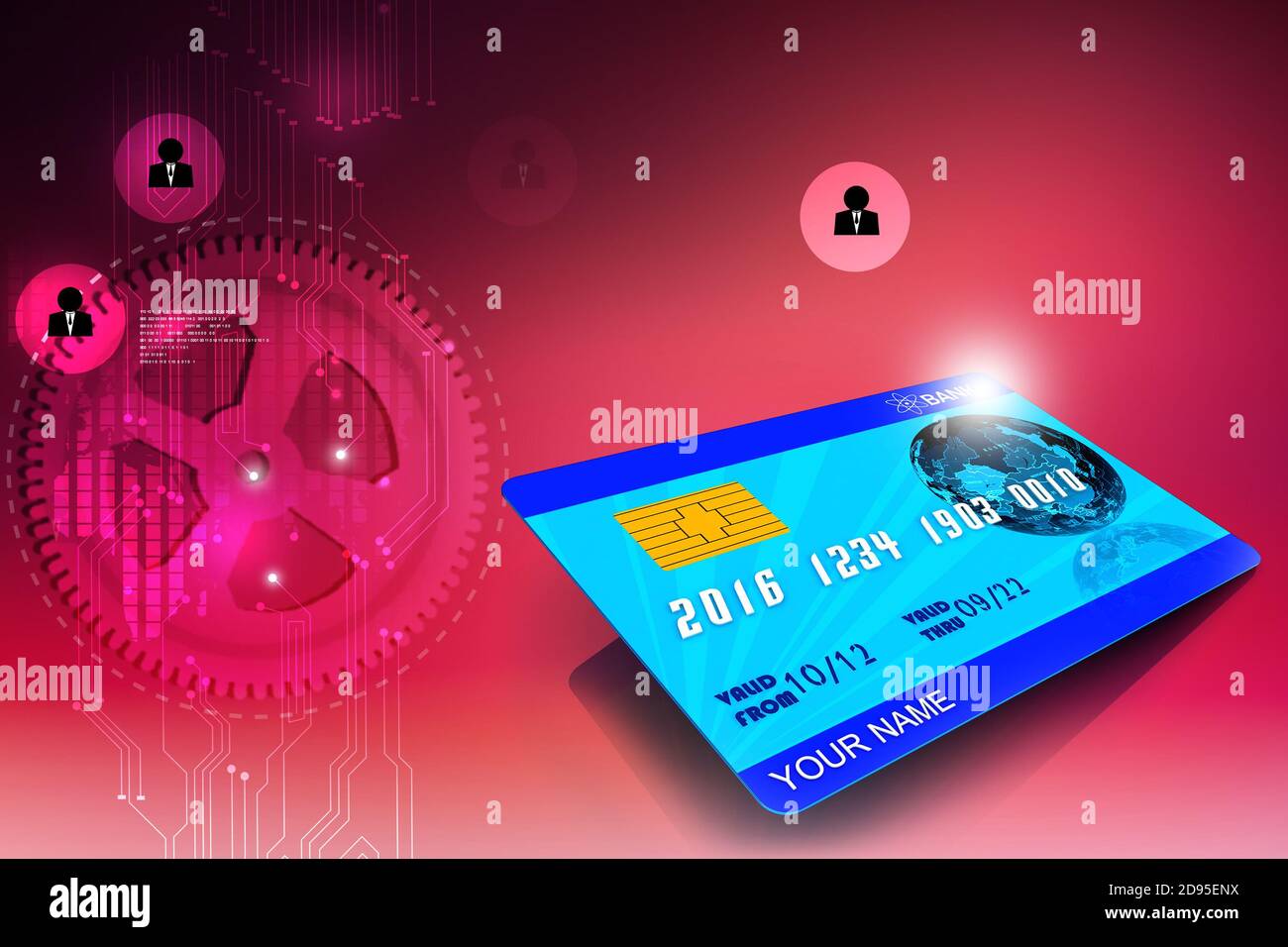 3d multi use ATM CARD Stock Photo - Alamy