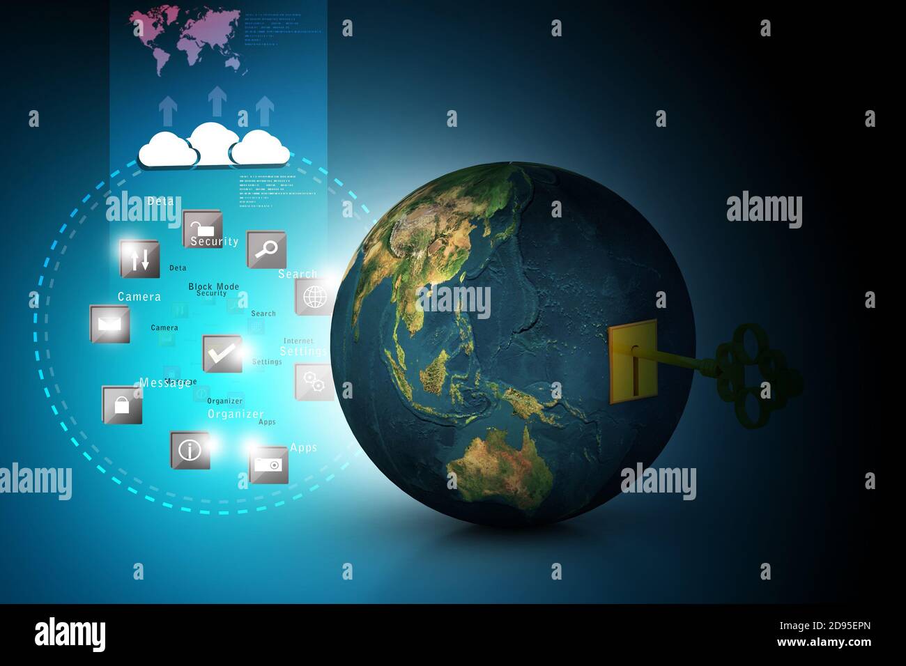 Key of the world Stock Photo - Alamy