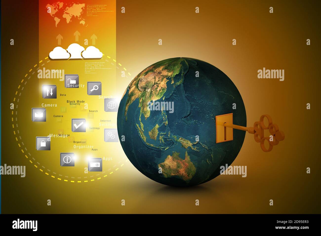Key of the world Stock Photo - Alamy