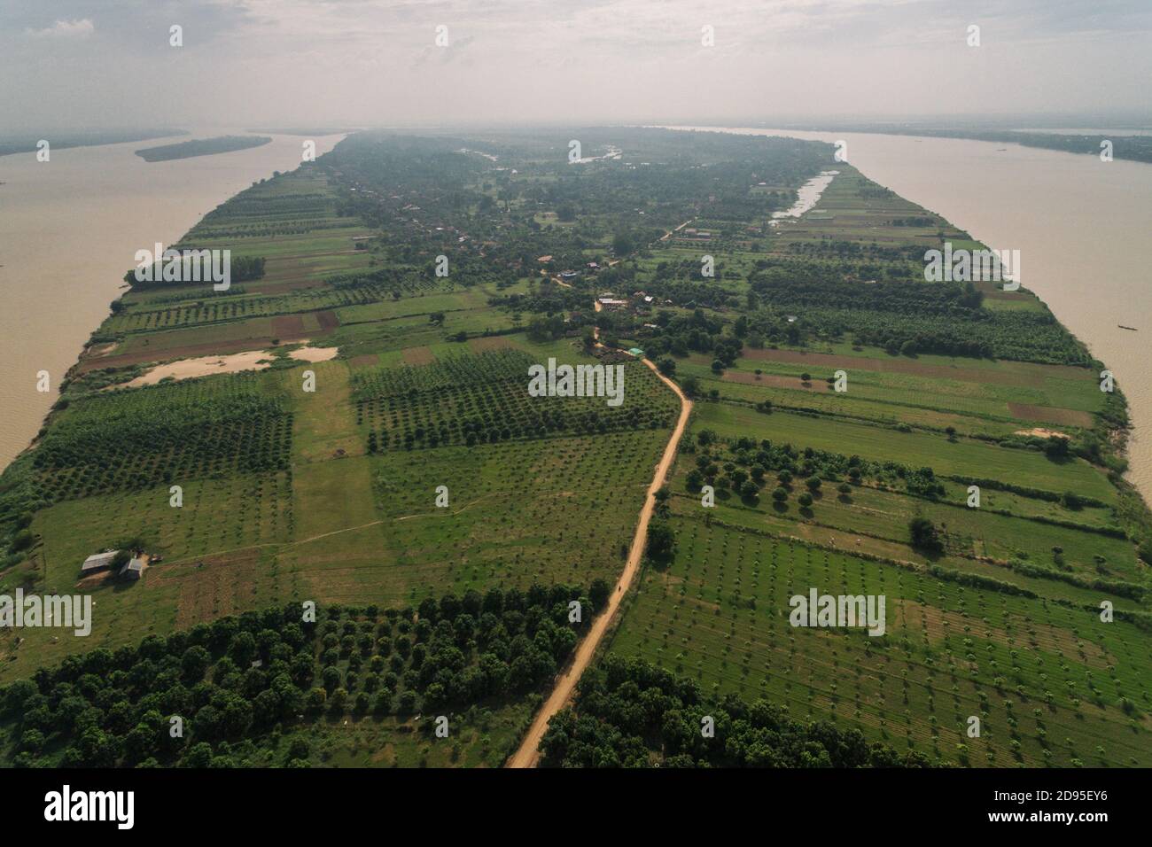 Koh Dach - Silk Island, Island on Mekong river in Phnom Penh Cambodia ...