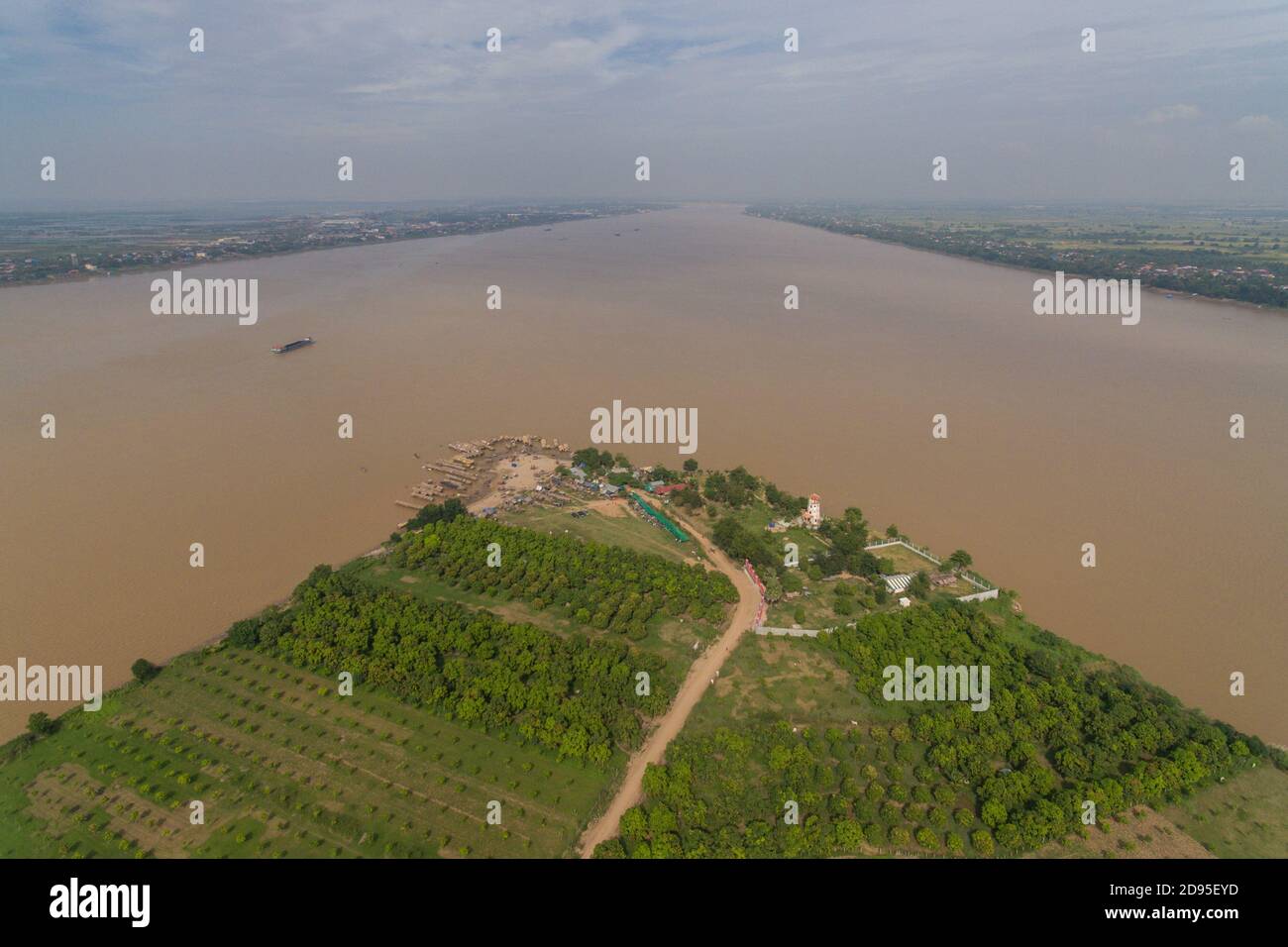 Koh Dach - Silk Island, Island on Mekong river in Phnom Penh Cambodia ...