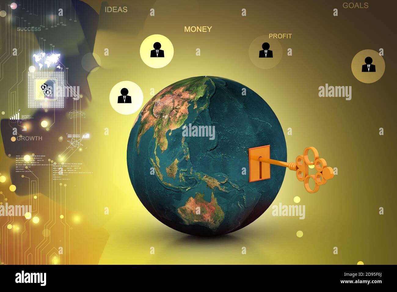 Key of the world Stock Photo - Alamy