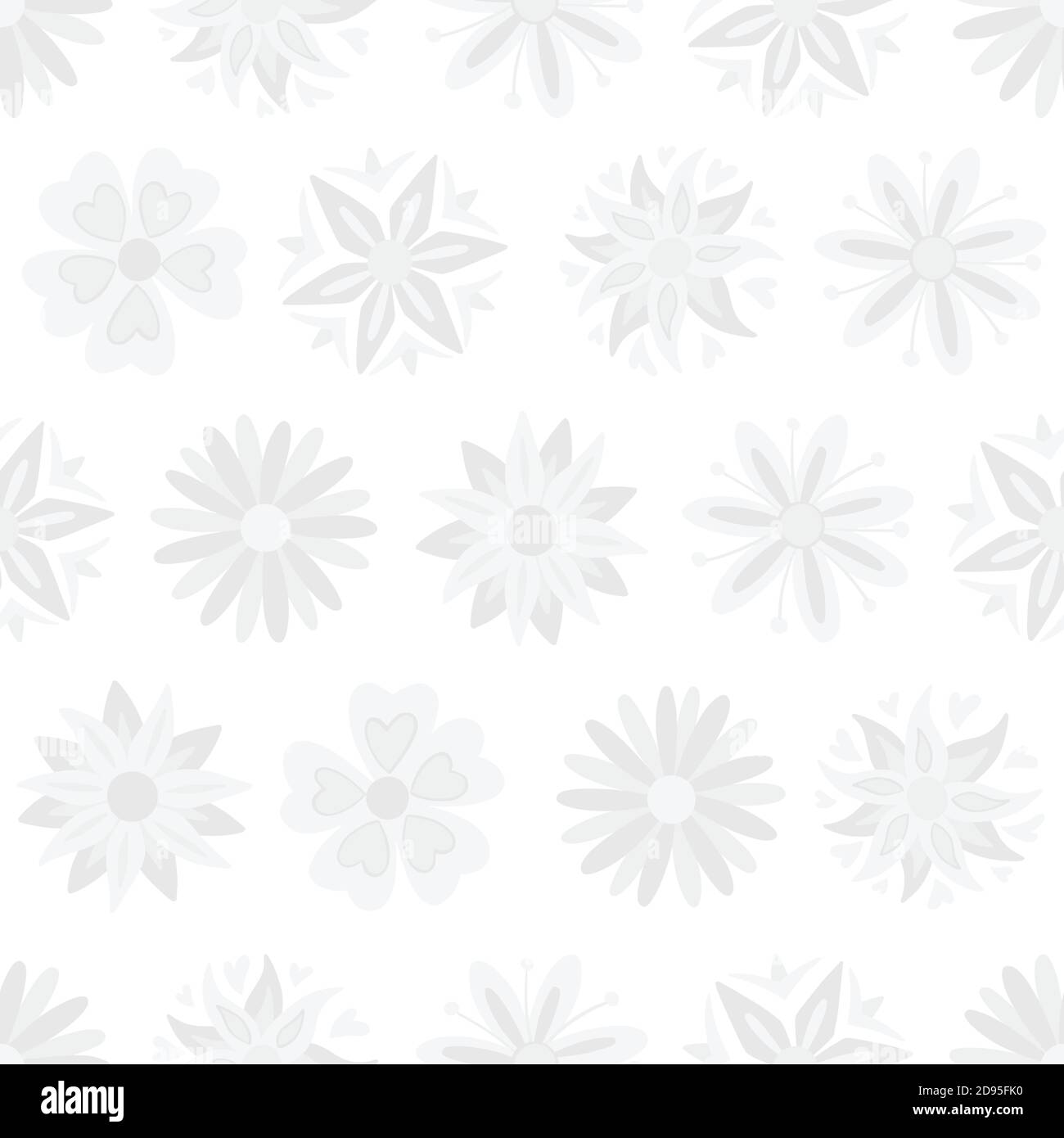 Abstract subtle flowers seamless pattern. Vector illustration pattern ...
