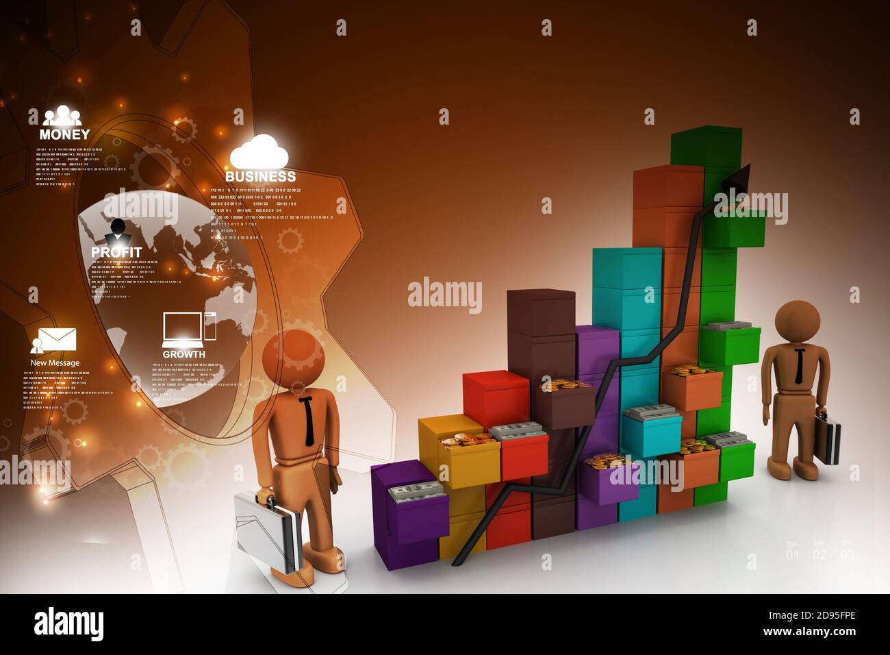 Financial graph and economy Stock Photo - Alamy