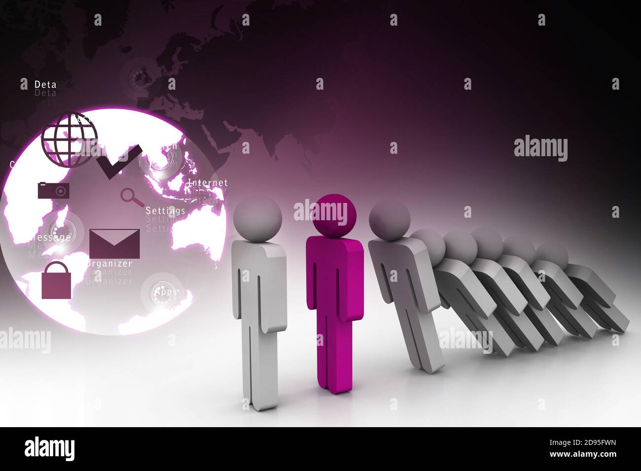 Concept of safety with strong leader Stock Photo - Alamy