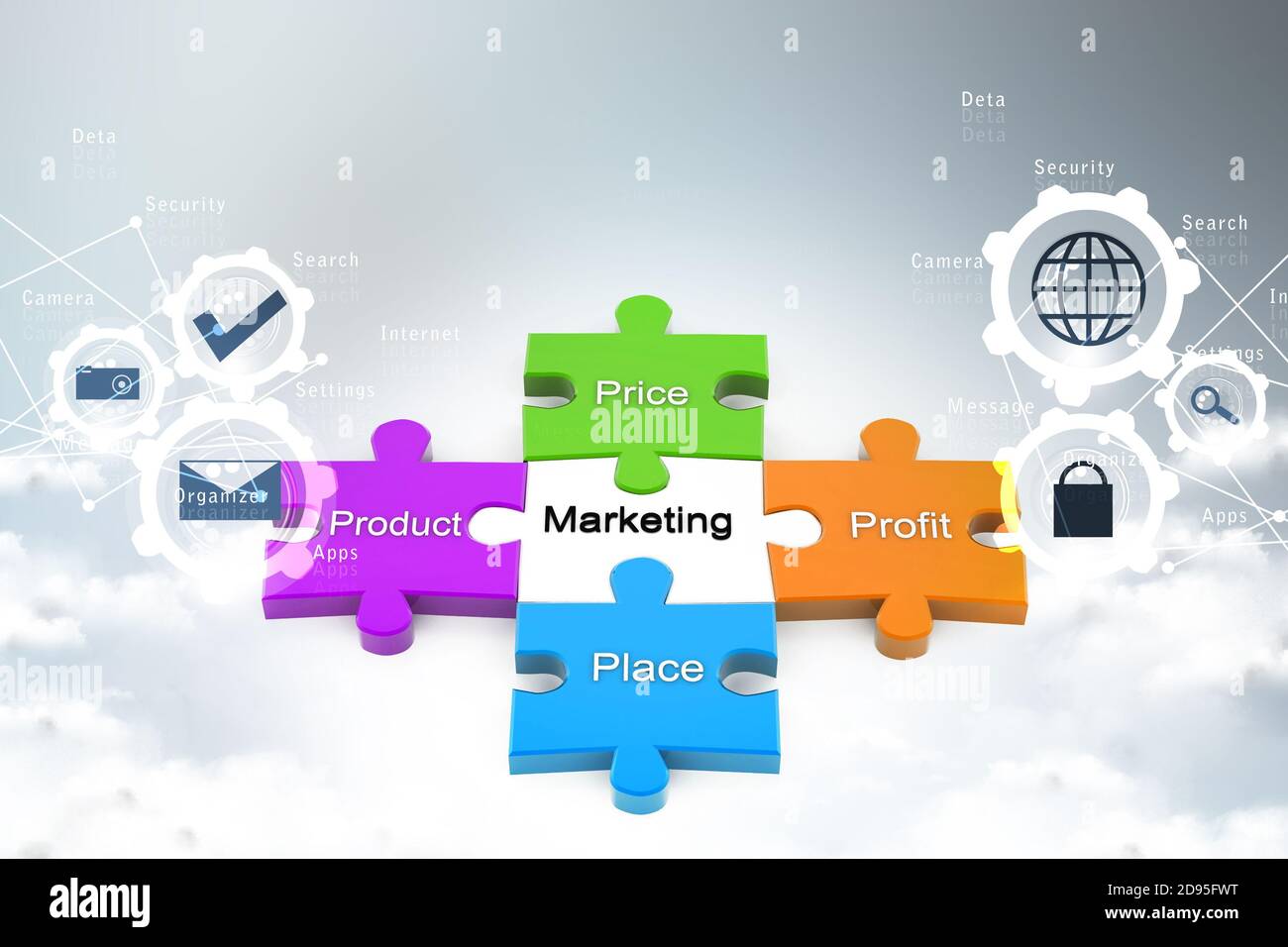 Marketing puzzle hi-res stock photography and images - Alamy