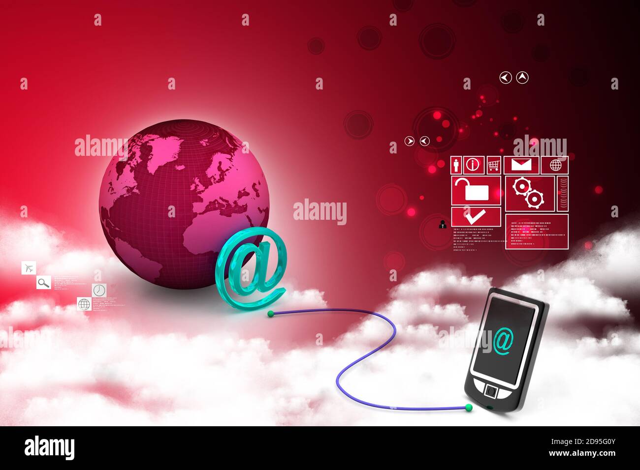 Webmail symbol hi-res stock photography and images - Alamy
