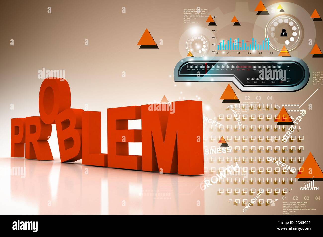 3d muti use problem Stock Photo - Alamy