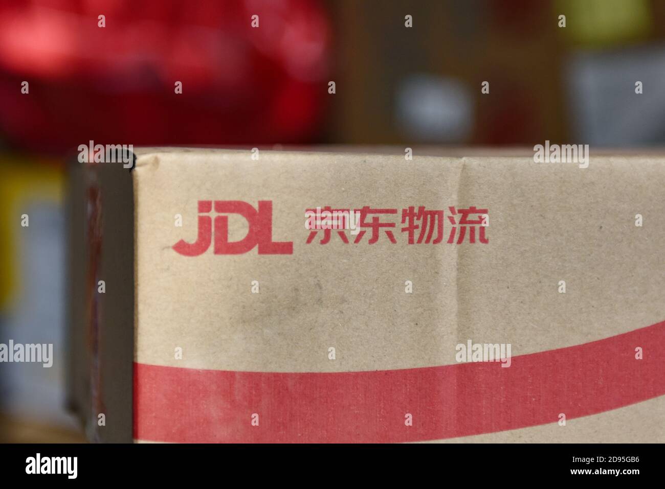 Haikou, China. 03rd Nov, 2020. Jingdong express parcel seen at the ...