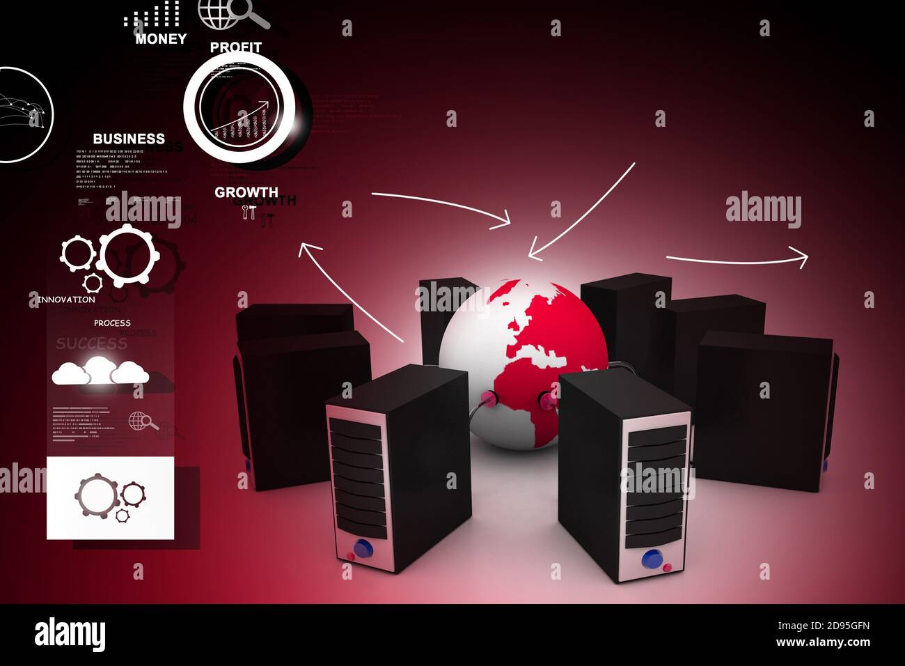 Global computer network Stock Photo - Alamy