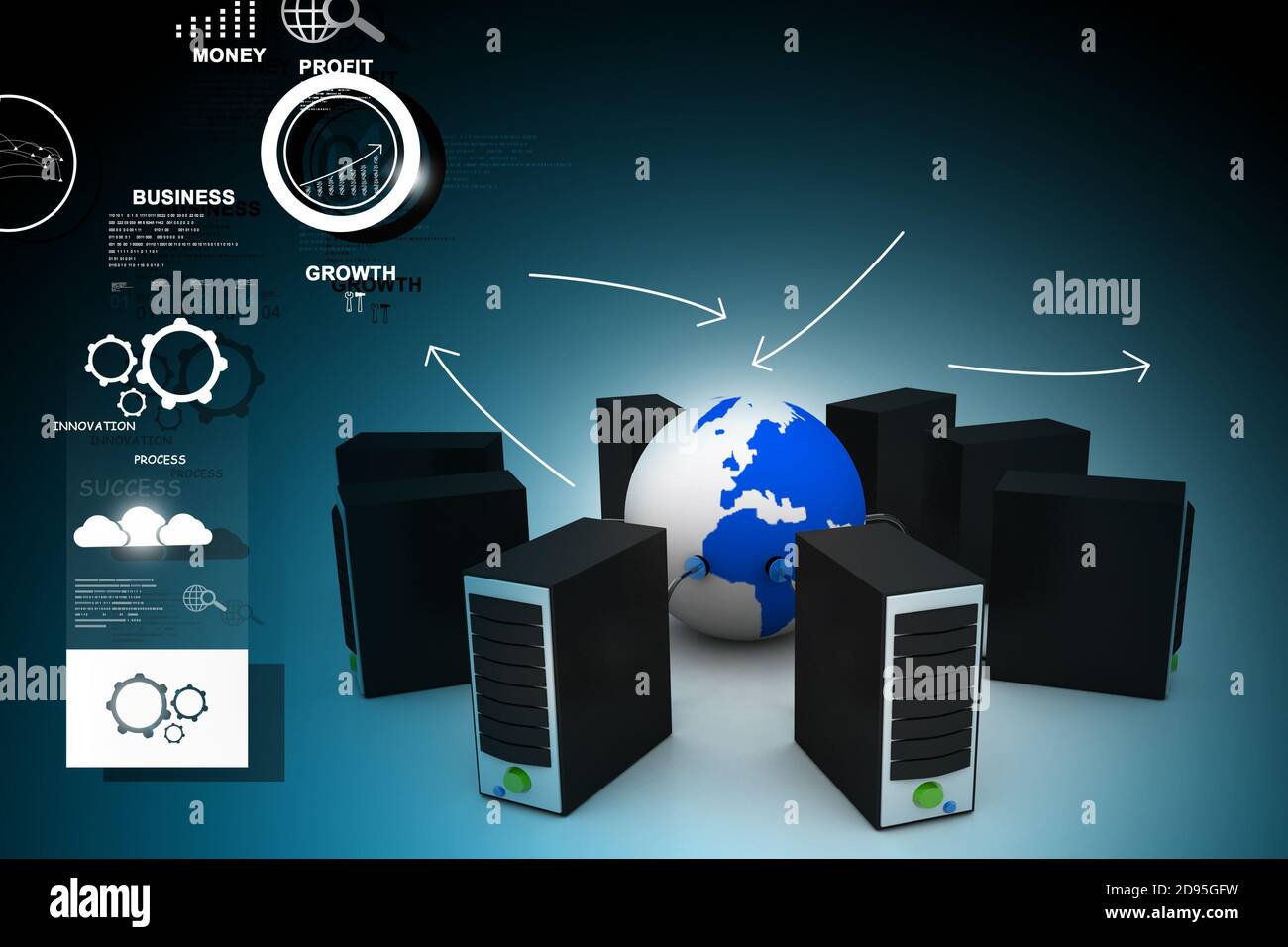 Global computer network Stock Photo - Alamy